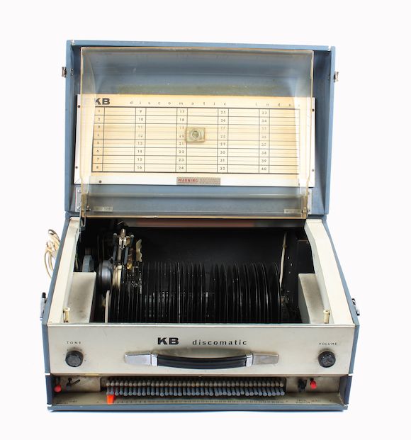 Bonhams : A KB Discomatic portable Jukebox
