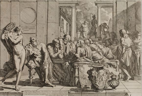 Bonhams : Pietro Testa (Italian, 1611-1650) The drunken Alcibiades ...