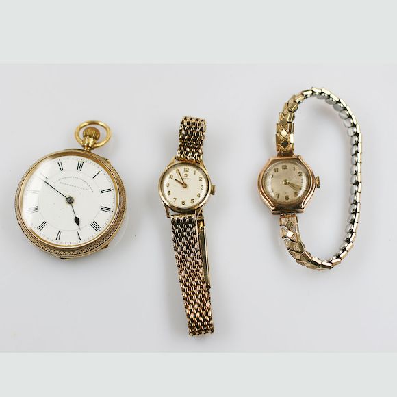 Bonhams : W. Lockwood, Huddersfield: An 18ct gold open faced pocket watch,