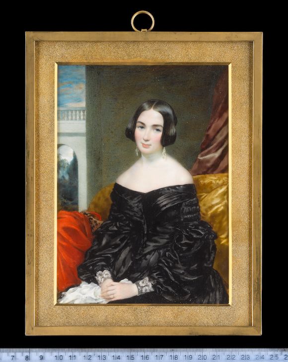 Bonhams : Cornelius Beavis Durham (British, active 1825-1865) A Lady ...
