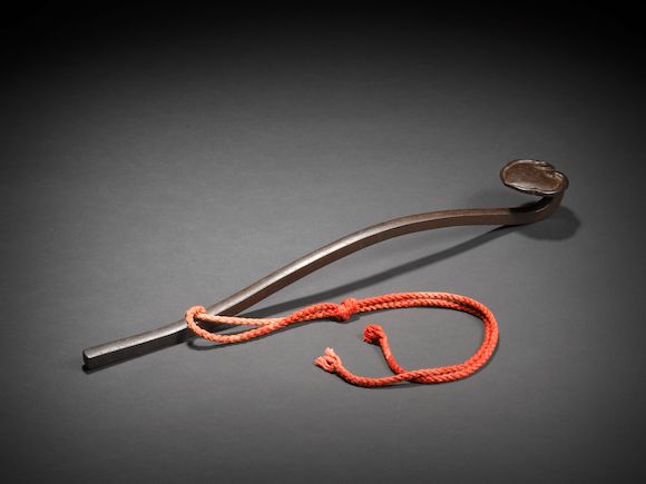 Bonhams : An unusual bronze Buddhist nyoi (sceptre) By Moyochin Nobuie ...