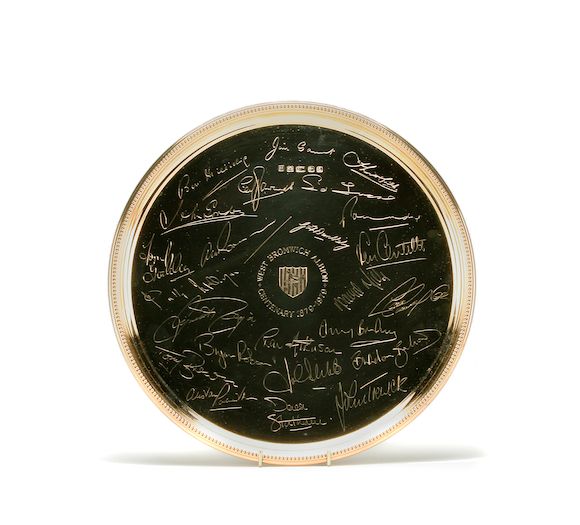 Bonhams : West Bromwich Albion gold limited edition Centenary plate, to ...