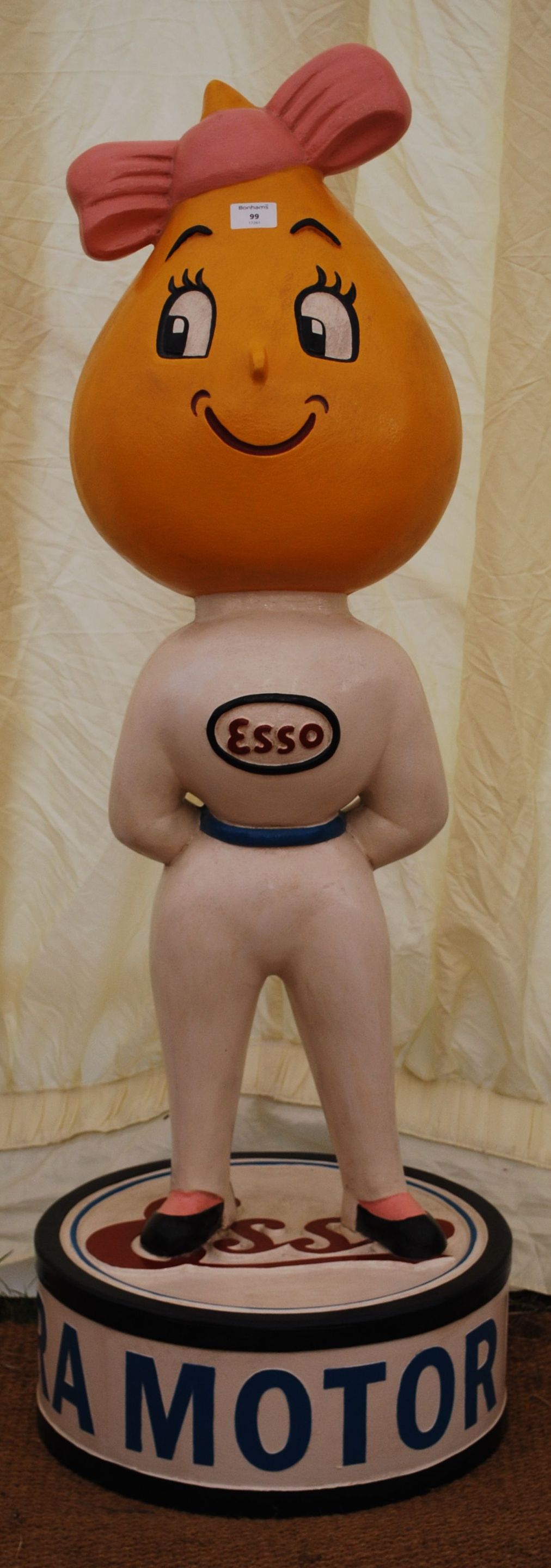 Bonhams Cars : A fibreglass Esso girl forecourt display figure,