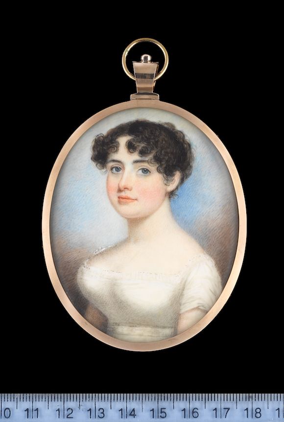 Bonhams : English School, circa 1810 A Lady, possibly Mary Anne Clarke (née Thompson) (1776-1852 ...
