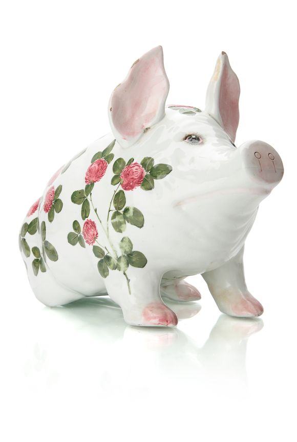 Bonhams : 'Pink Clover' A large Wemyss pig by Joseph Nekola, Bovey ...