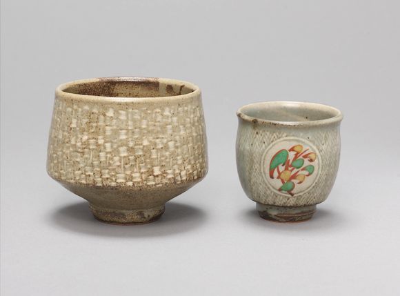 Bonhams : Shimaoka Tatsuzo (Japanese, 1919-2007) Two stoneware Teacups ...