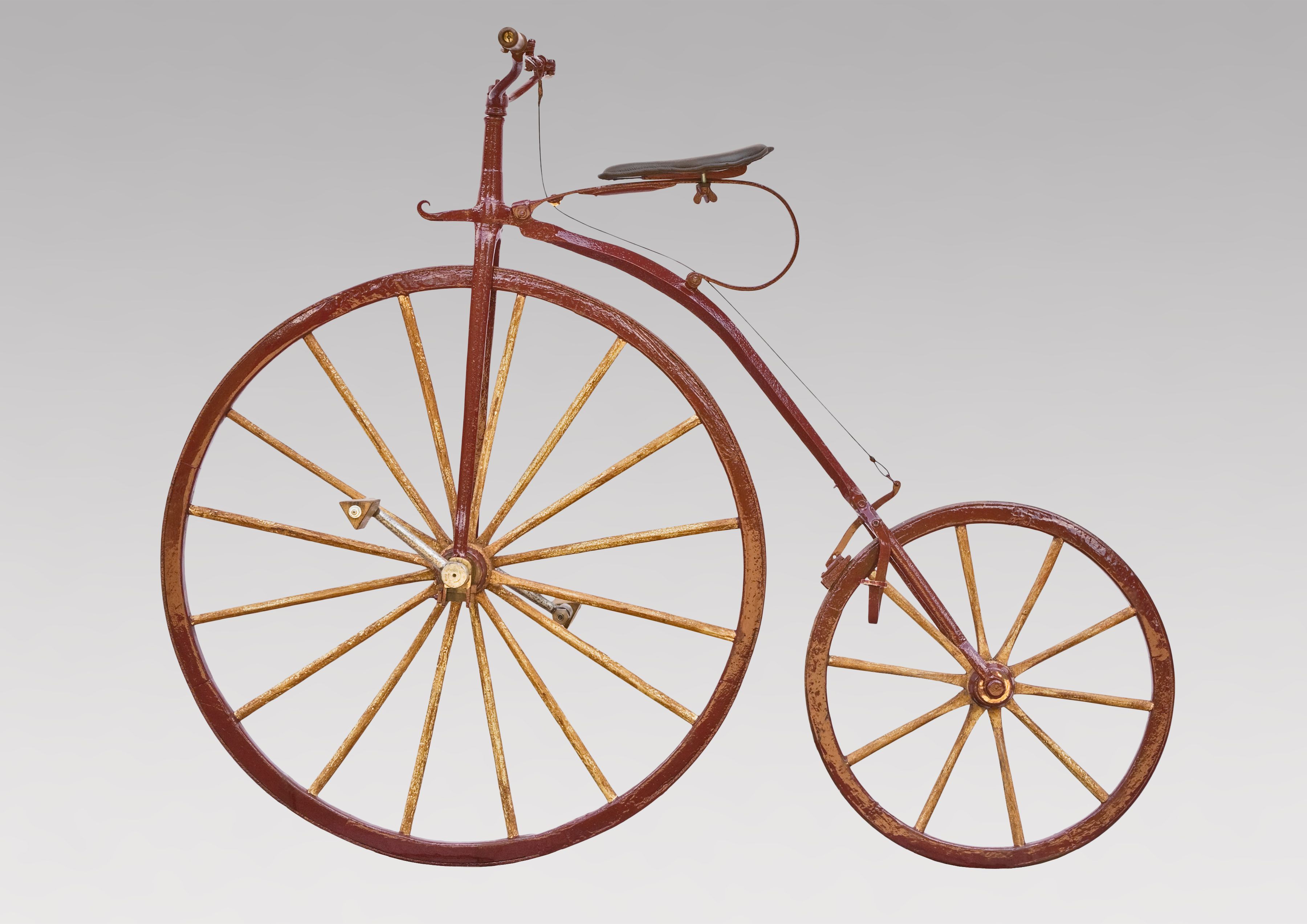Bonhams Cars : A transitional velocipede bicycle, c1872,