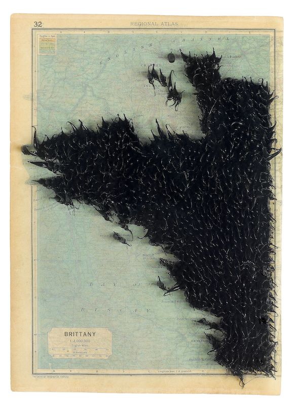 Bonhams : Jonathan Callan (British, 1961) 'Map of Brittany', 1998