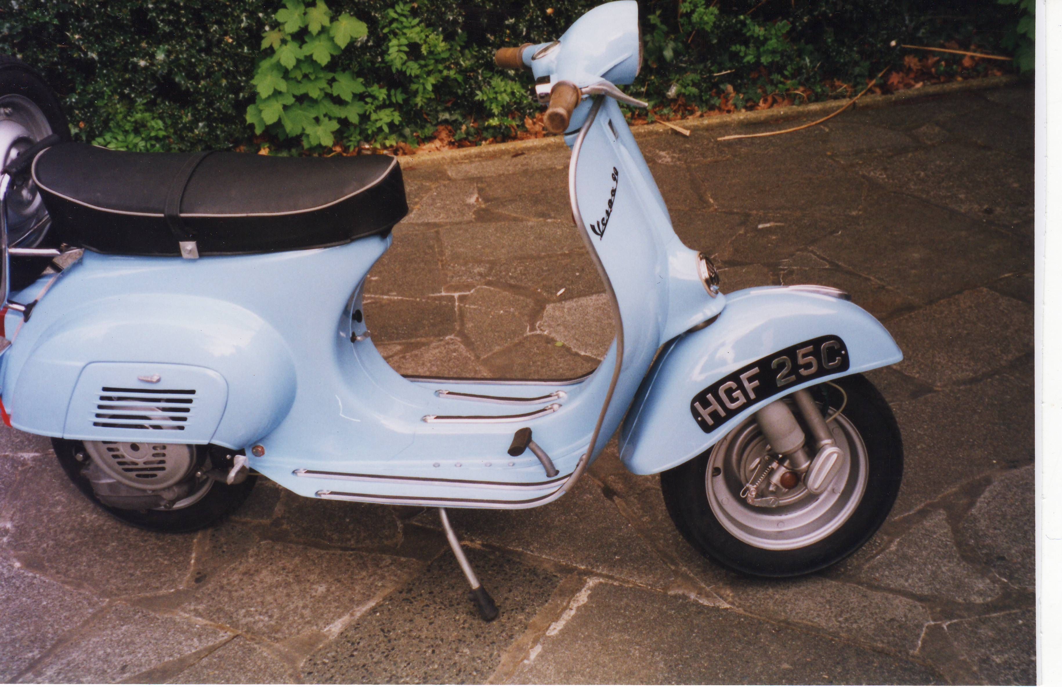 1966 Piaggio Vespa 90cc Registration no. HGF 25C Frame no. V9A.119585/ ...