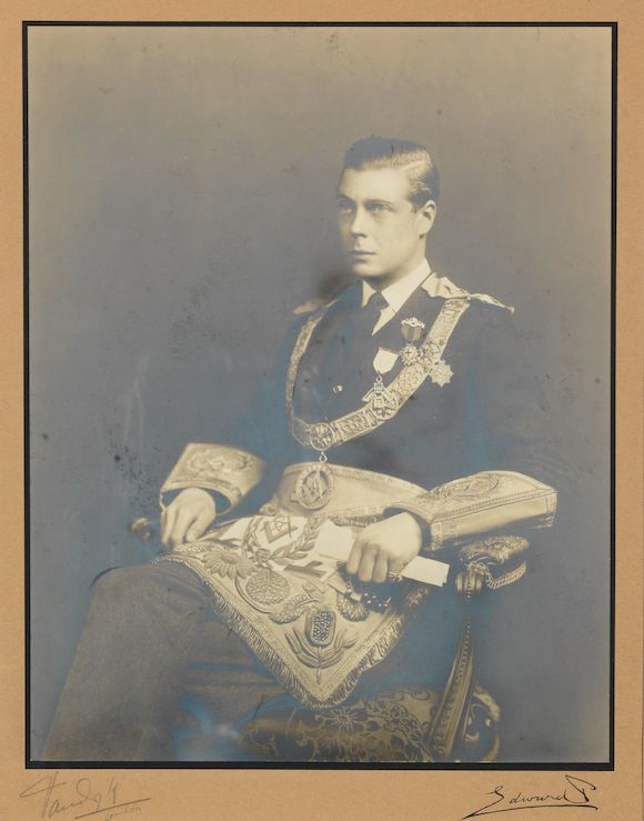 Bonhams : EDWARD, Prince of Wales Photograph portrait showing the ...