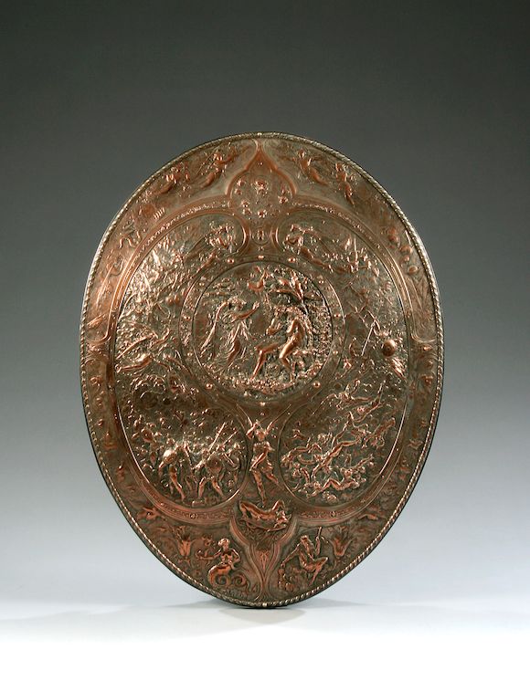 Bonhams : A Victorian electrotype shield depicting Bunyan's Pilgrims ...