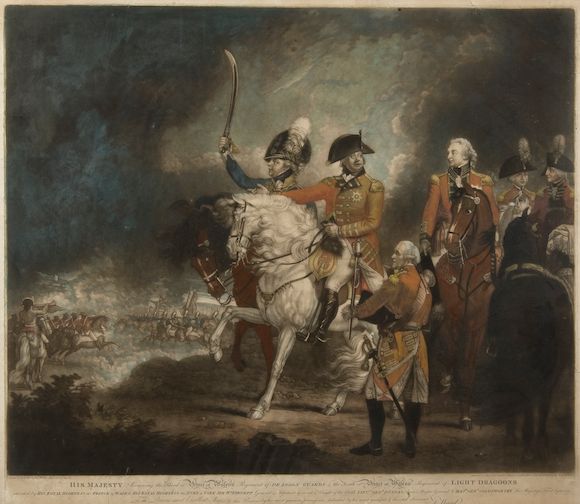 Bonhams : James Ward, RA (British, 1769-1859) His majesty reviewing the ...