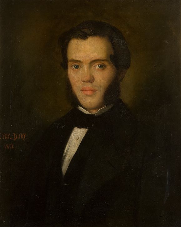 Bonhams : Antoine (Tony) Dury (French, 1819-died circa 1896) 50 x 41cm.