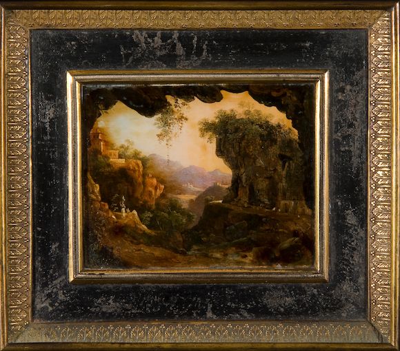 Bonhams : Santarelli (Italian circa 1826) 'Grotta di Bonea alla Cava ...
