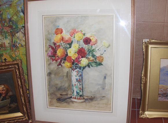 Bonhams : Francis Edward James (British, 1849-1920) "Ranunculas in ...