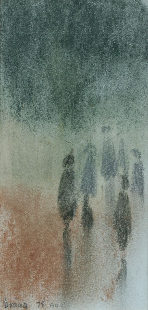 Bonhams : Brian Shields (Braaq) (British, 1951-1997) 'Figure in Mist'