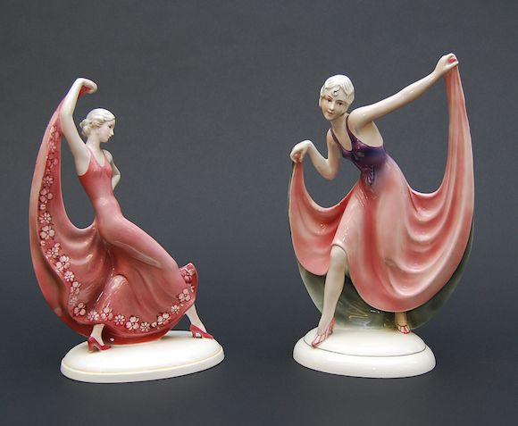 Bonhams : Two Katzhutte figures
