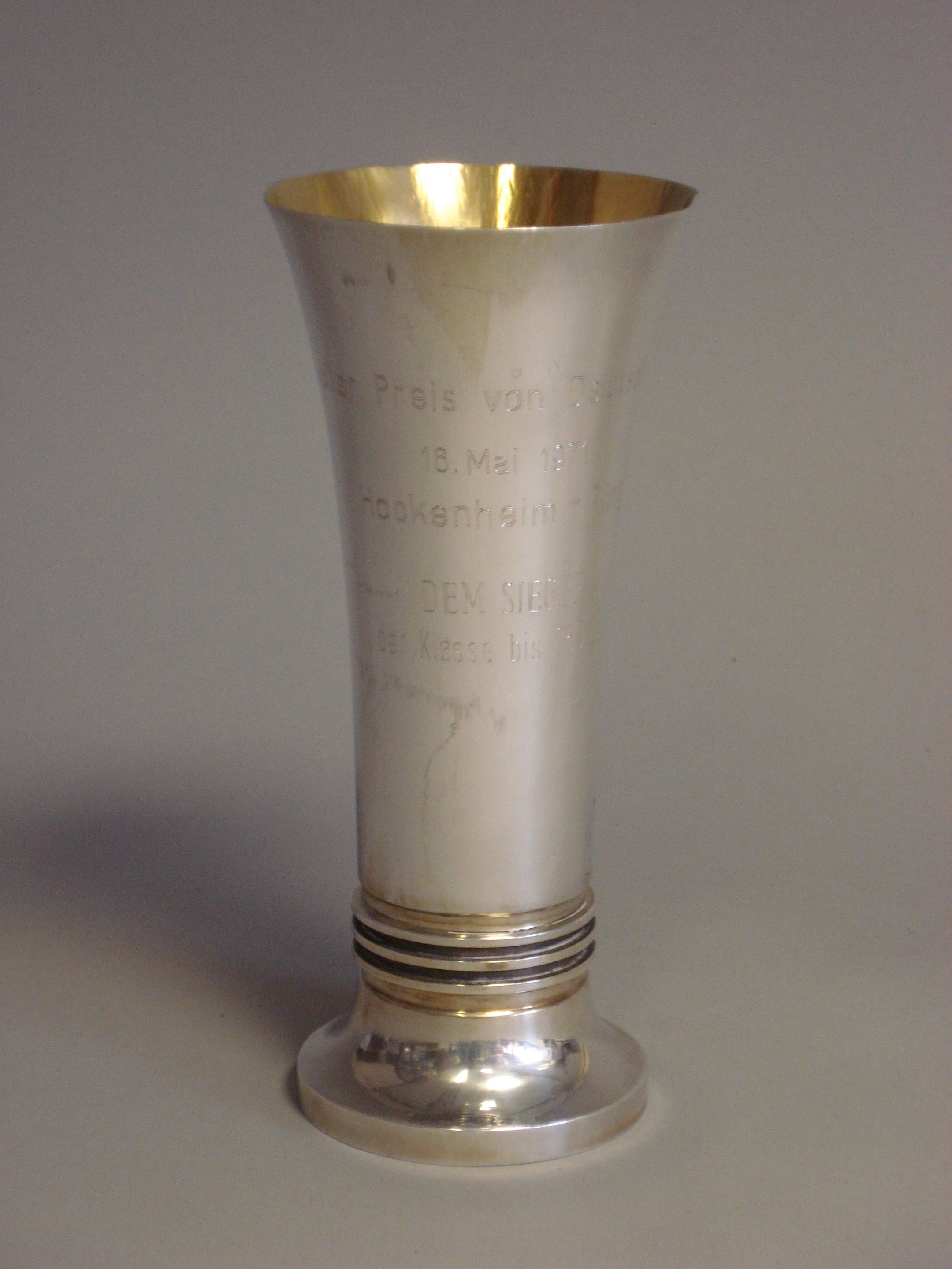 Bonhams Cars : A 1971 West German Grand Prix trophy award,