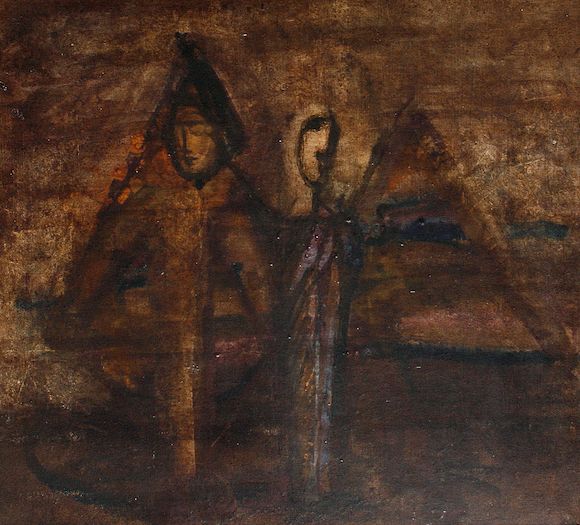 Bonhams : Cecil Collins (British, 1908-1989) 'Fool and Angel'