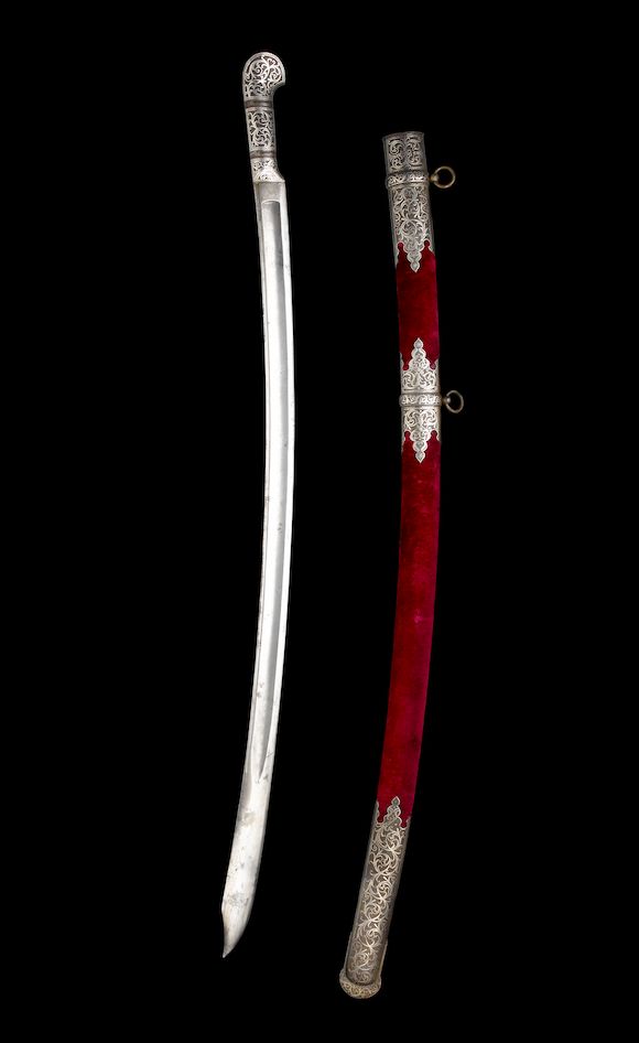 Bonhams : An unusual Russian shasqua mid-late 19th century 84.5cm. blade