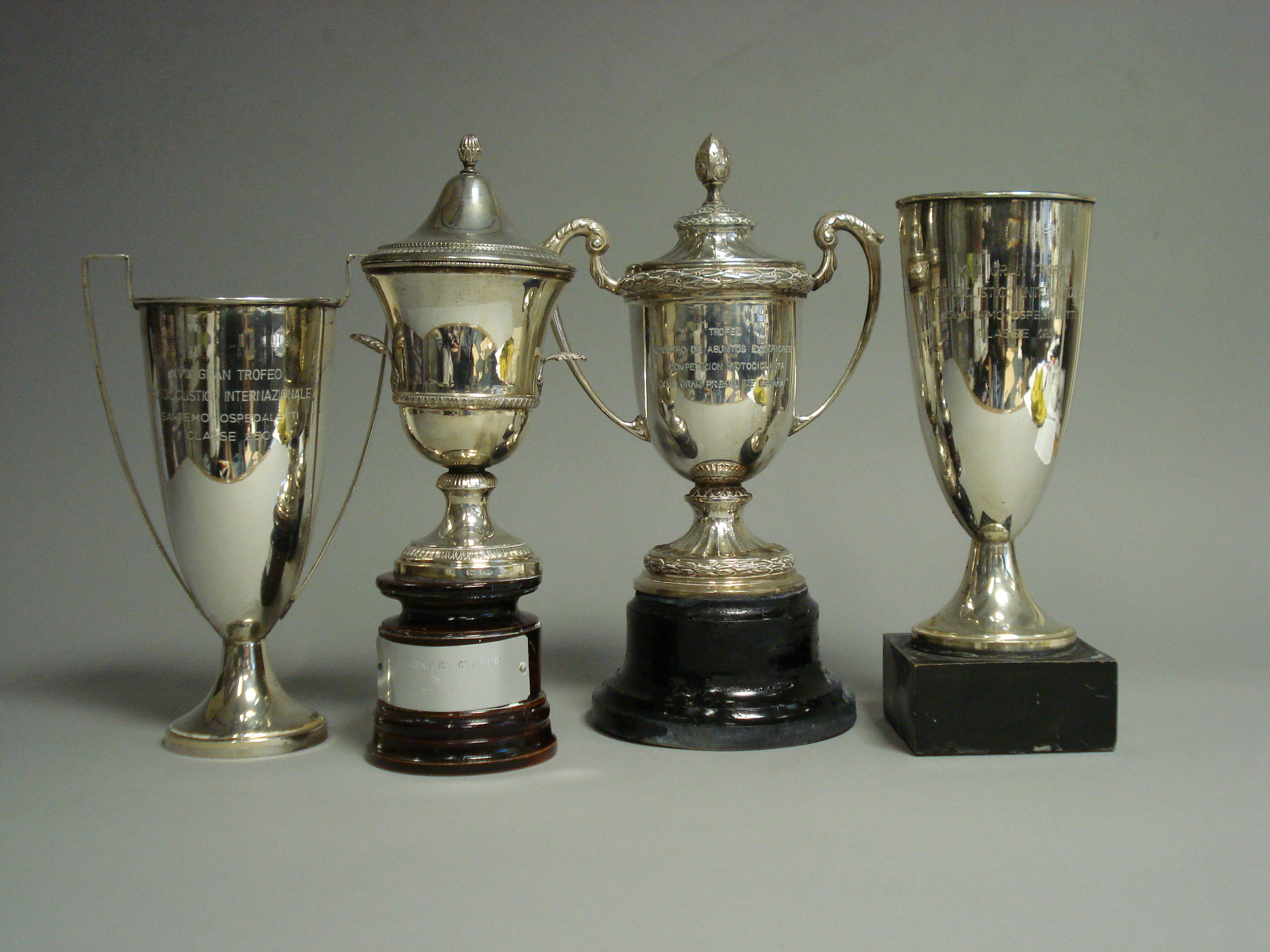 Bonhams Cars : Four Italian motorcycle race trophies,