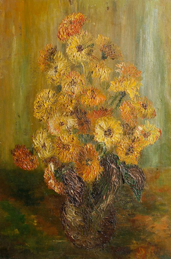 Bonhams : James Bolivar Manson (British, 1879-1945) Vase of marigolds
