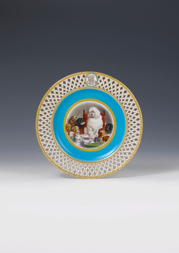 Bonhams : A fine Minton cabinet plate by Henry Mitchell Dated 1879.