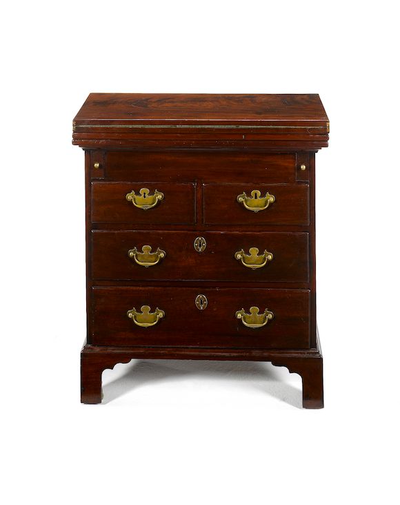 Bonhams : An unusual George II Irish mahogany triple-fold harlequin ...