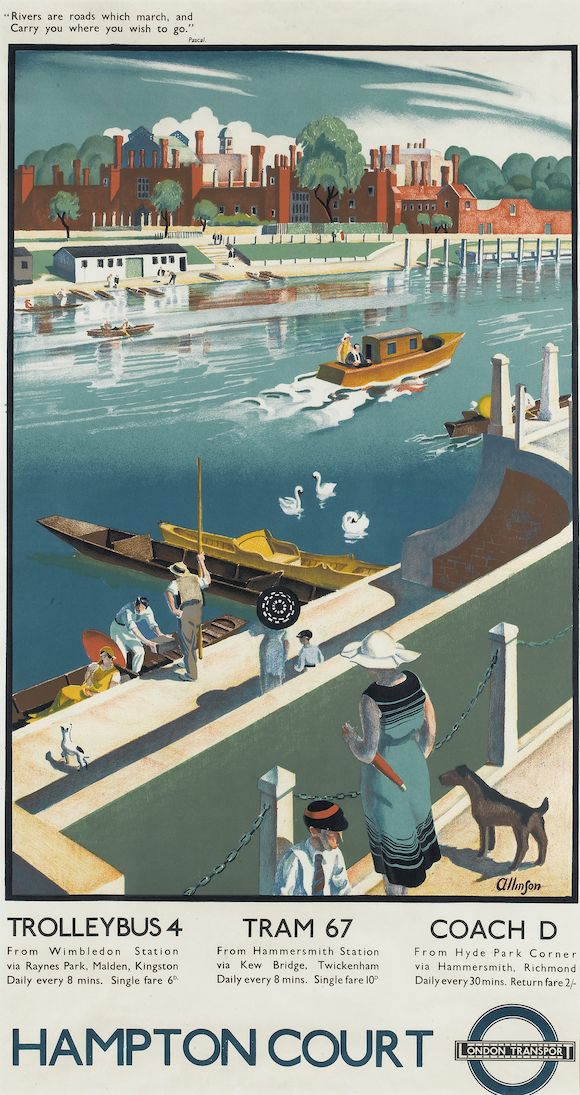 Bonhams : Adrian Paul Allinson (British, 1890-1959) Hampton Court ...