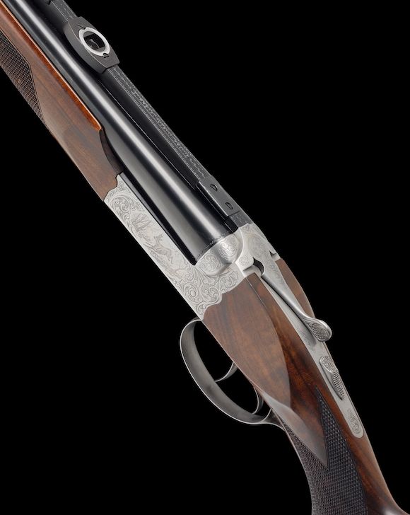 Bonhams : An Ivan-engraved 8x57(JRS)mm 'Progress' boxlock ejector rifle ...