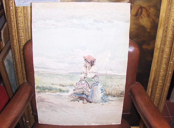 Bonhams : Augusto Corelli (Italian, 1853-1910) An Italian peasant girl