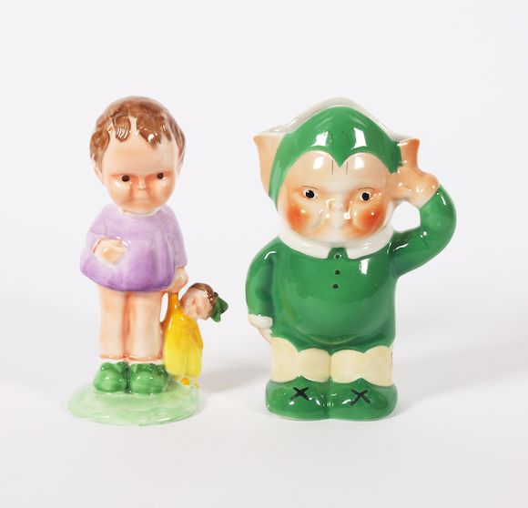 Bonhams : A Shelley 'Pixie' milk jug designed by Mabel Lucie Attwell
