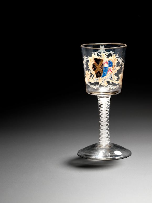 Bonhams : The Beilby Thompson Goblet. An important Beilby polychrome ...