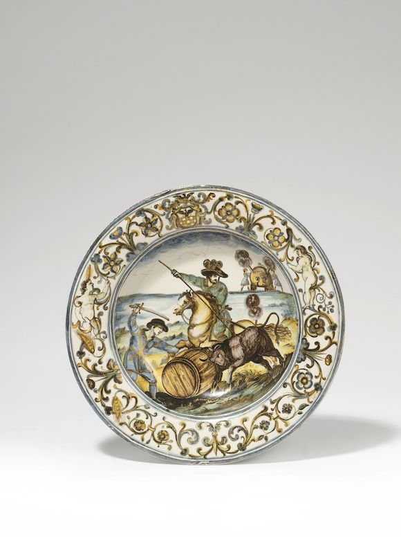 Bonhams : An important Castelli plate from the service made for the ...