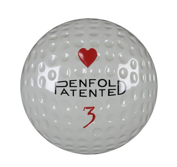 Bonhams : A rare Penfold Patented Hearts golf ball advertising wall ...