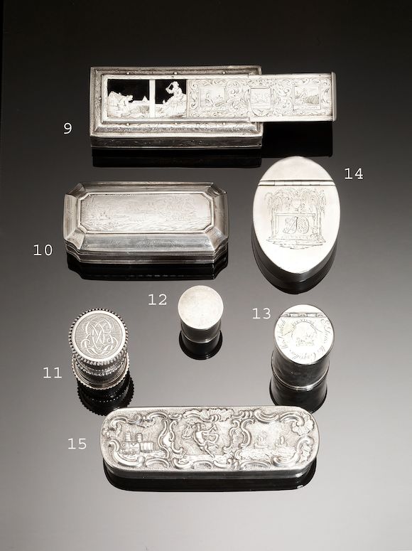 Bonhams : An 18th/19th century silver travelling communion wafer box ...
