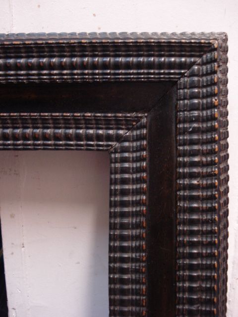 Bonhams : A Dutch 17th Century ebonised ripple moulding frame