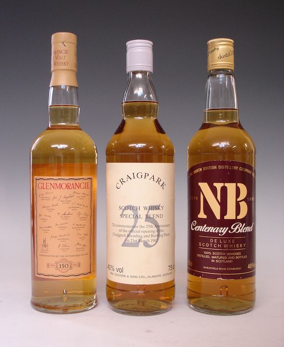 Bonhams : Glenmorangie 150th Anniversary-10 year old Craigpark-25th ...