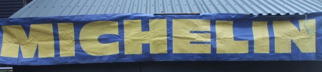 Bonhams Cars : A Michelin race track banner,