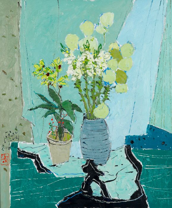 Bonhams : Pang Jun (Pang Jiun, b. 1936) Green Combination