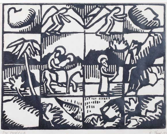 Bonhams : Arthur Segal (Romanian, 1857-1944) Flight into Egypt