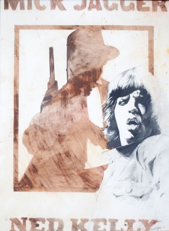 Bonhams : David Oxtoby (British, 1938) Mick Jagger/Ned Kelly