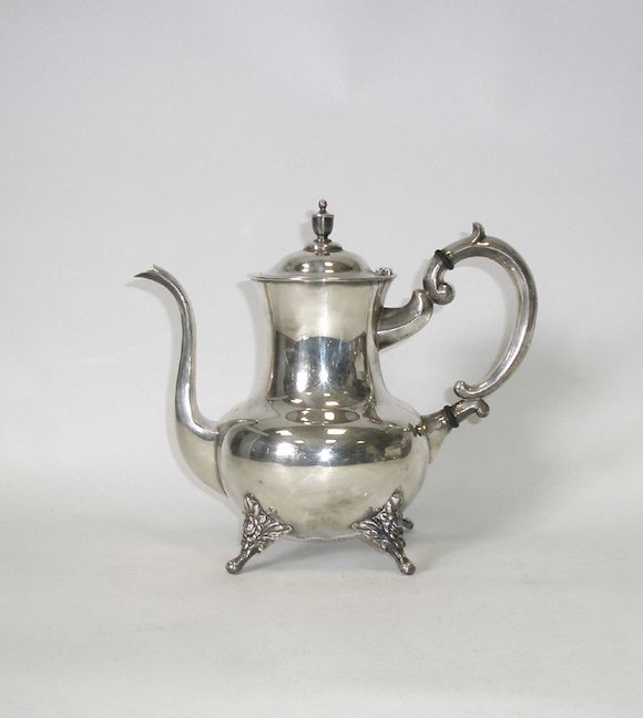 Bonhams : A Japanese metalware coffee pot, incuse stamped Sagara ...