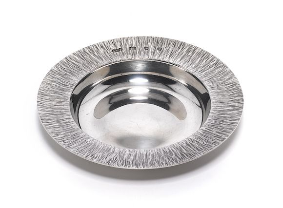 Bonhams : GERALD BENNEY A silver dish, London 1971, also impressed ...