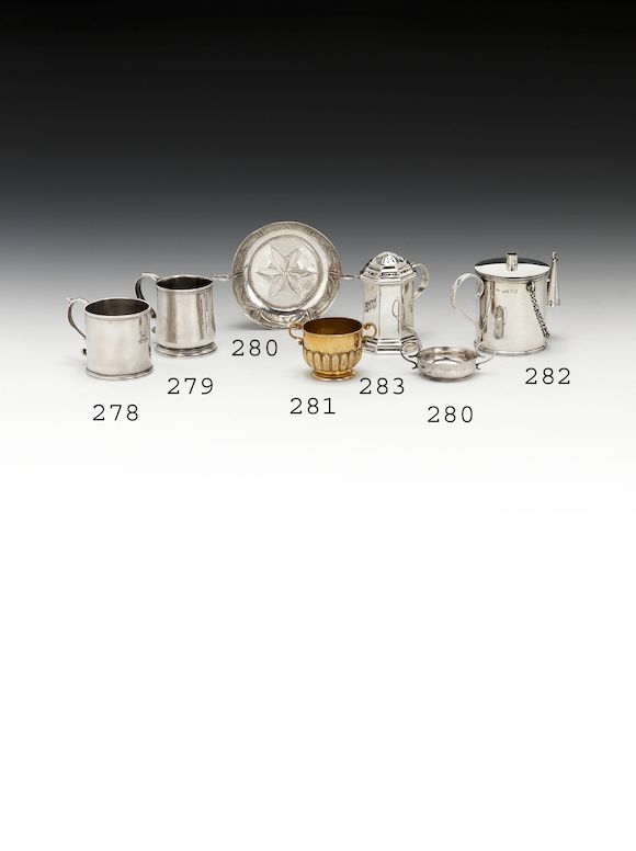 Bonhams : An 18th century Irish silver christening mug, maker's mark ...