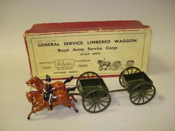 Bonhams : Britains set 1329, Royal Army Service Corps Limbered Wagon 4