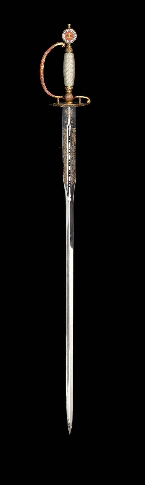 Bonhams : A Rare Elizabeth II Coronation Commemorative Small Sword