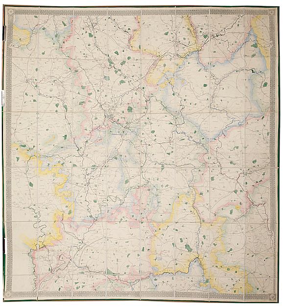 Bonhams : CANALS BRADSHAW (GEORGE) Untitled map of the canals and ...
