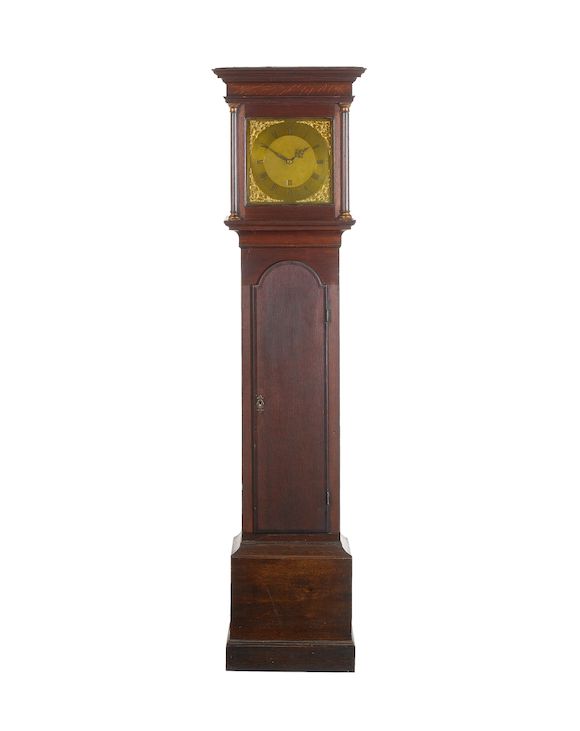Bonhams : A good mid 18th century oak thirty hour longcase clock ...