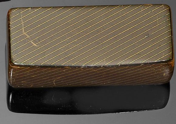 Bonhams : A 19th century Mauchline Ware sycamore and painted snuff box ...